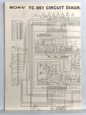 SONY TC-651 REEL-TO-REEL TAPE RECORDER SCHEMATIC | eBay