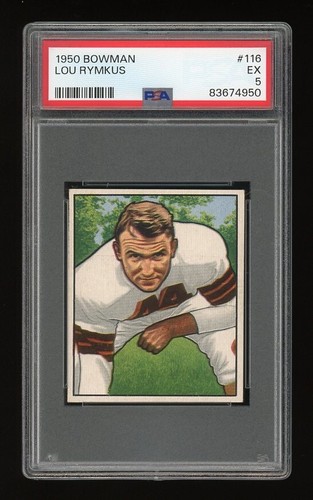 1950 Bowman - #116 Lou Rymkus (RC) for sale online | eBay
