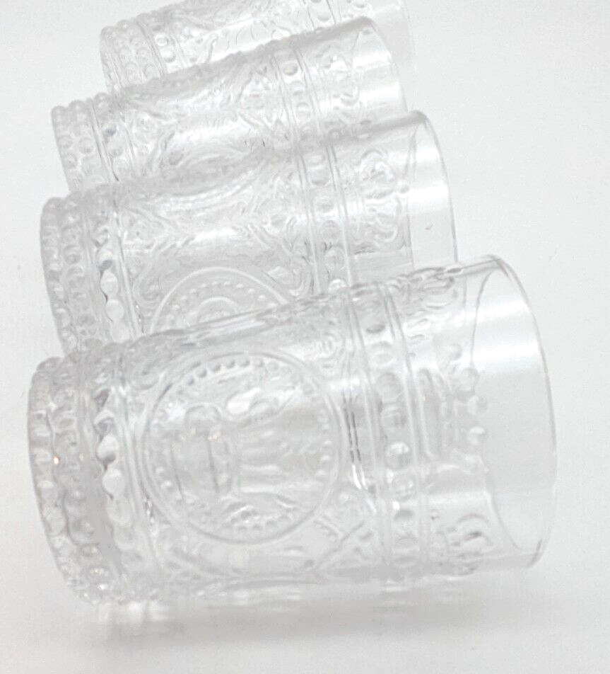 Studio Crystal by Godinger Beverage Glasses Clear Crowns Set 4 8 Oz for ...