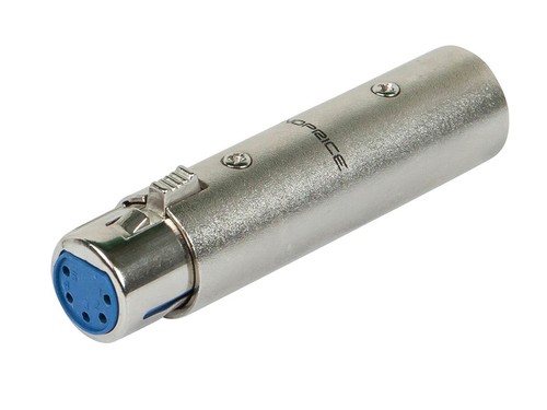 Monoprice 3Pin Male to 5Pin Female DMX Converter,Silver, W/ Lock ...