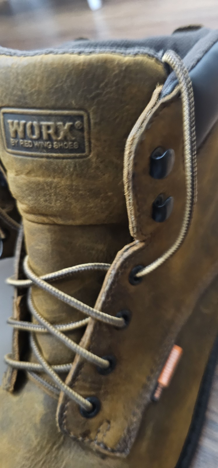 Red Wing WORX 5606 Men’s Steel Toe Waterproof Work Boots Full Grain ...