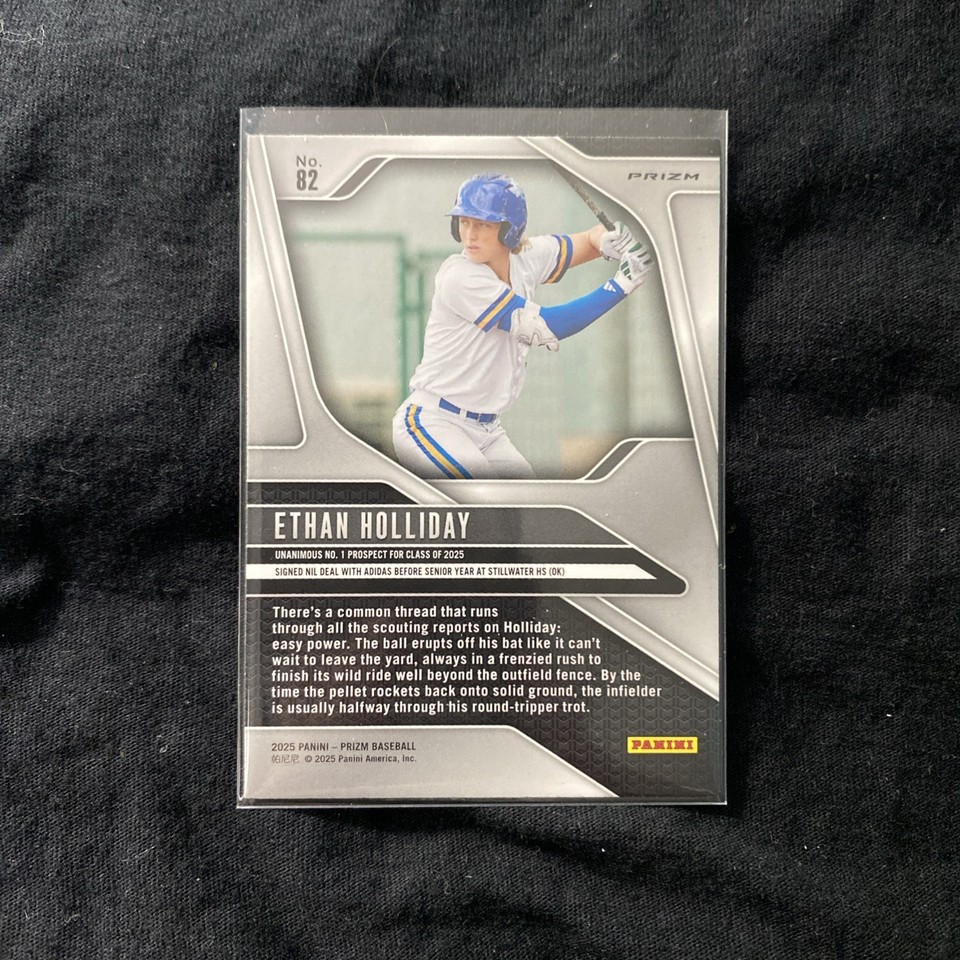 ETHAN HOLLIDAY 2025 PRIZM PINK ICE SP FIRST CARD COLORADO ROCKIES | eBay