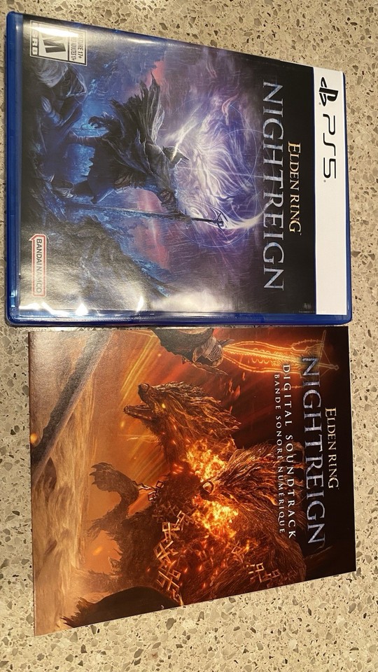 ELDEN RING NIGHTREIGN- WYLDER STATUE, Box, OST, and Plastic Game Case ...