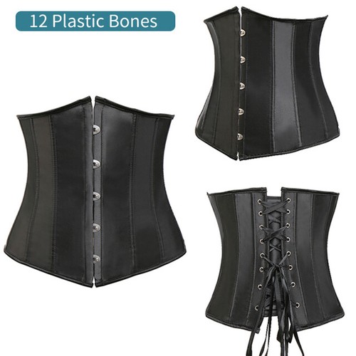 Women Burlesque Basque Waist Trainer Cinchers Basques Corsets Plus Size ...