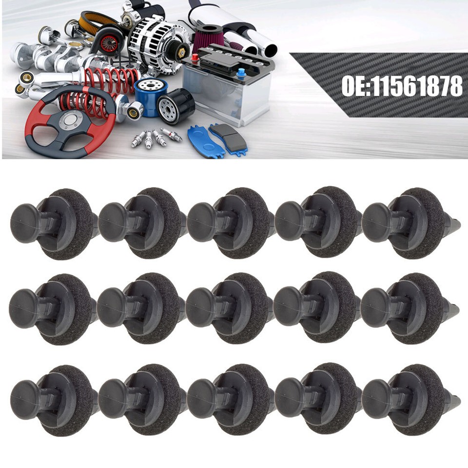 50x Nylon Clips Radiator Core Support Upper Panel Cover Retainer Car ...