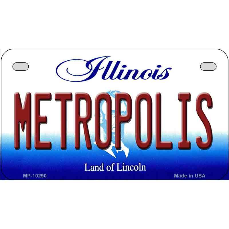 Metropolis Illinois Novelty Metal Motorcycle Plate MP-10290 | eBay
