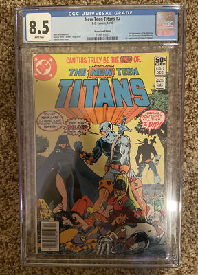 New Teen Titans #2 (Key 1st Deathstroke) CGC 8.5 WP Newsstand George ...
