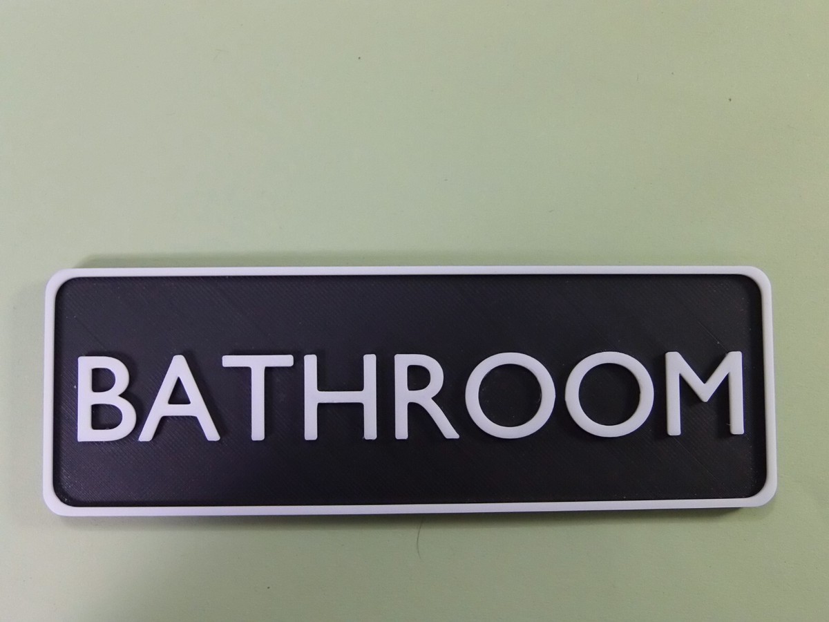 Metal Bathroom Signs 4U2P Brass Bathroom Sign