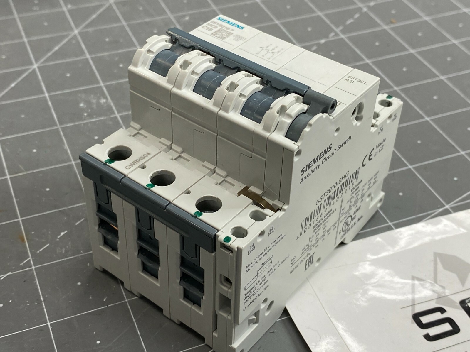 Siemens 5ST3010-0HG Circuit Breaker Trip Auxiliary Switch | eBay