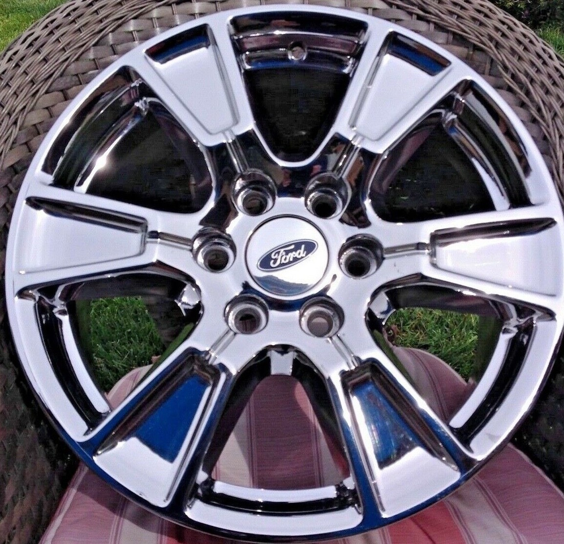 18 INCH 2015 FORD F150 OEM ALLOY CHROME WHEEL RIM 3998 18x7.5 6x135 ...