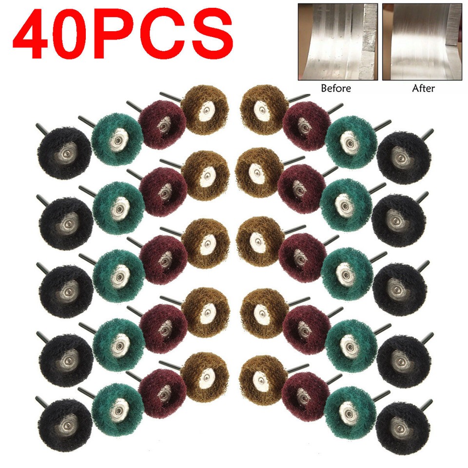 1-80PCS Double Wheel Buffing Polishing Set For Dremel Rotary Tool Bit ...