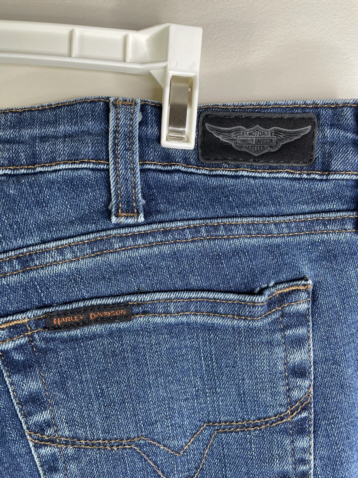 734. harley davidson genuine motorclothes womens jean… - Gem