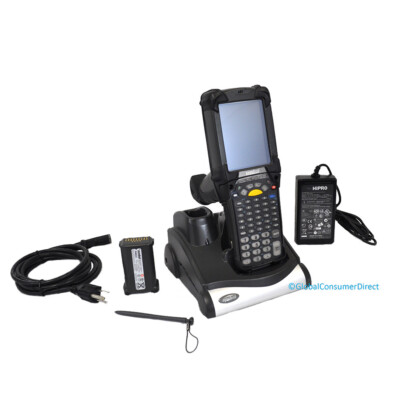 Motorola Zebra MC92N0-GA0SXEYA5WR CE 7.0 1D Wireless Barcode Scanner ...