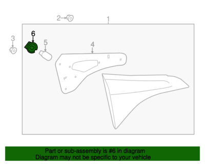 OEM TOYOTA Backup Lamp Bulb Socket 90075-60037 FITS SELECT CAMRY ...