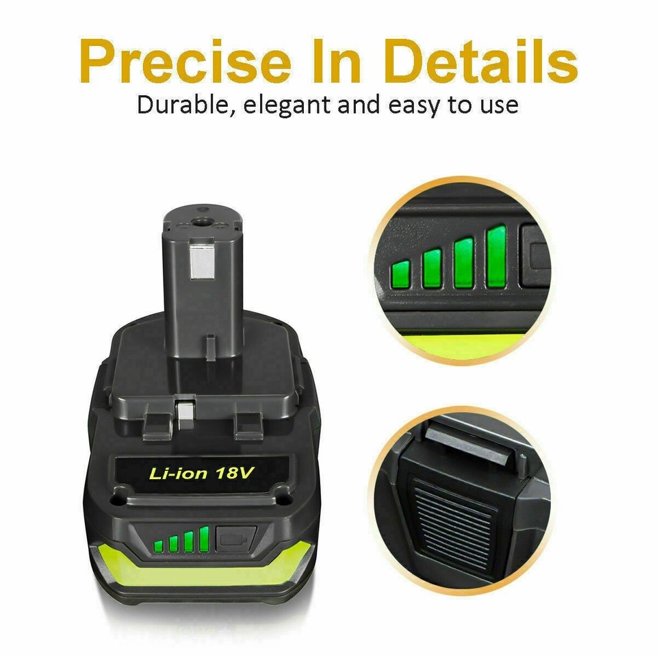 2Pack 3.0Ah Replace For RYOBI 18V 18 Volt Lithium-ion Battery P108 BPL ...
