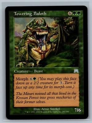 Magic The Gathering Onslaught Towering Baloth #292/350 MTG TCG CCG | eBay