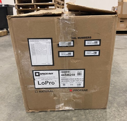 Case of (4) Space-Ray LoPro Radiant Gas Brooder Liquid Propane High ...