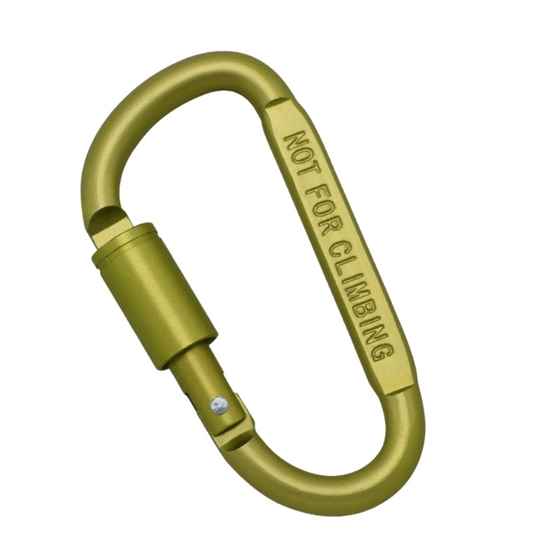 Aluminum Climbing Carabiner Hook Clip Twistlock D-ring Locking Clip ...