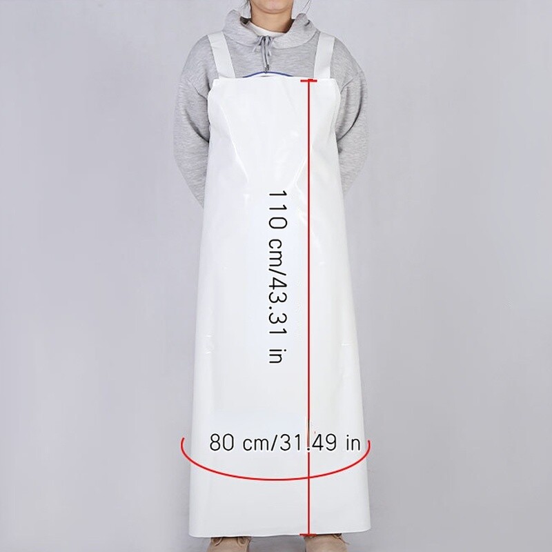Heavy Duty Apron Unisex TPU Waterproof Butchers Industrial Aprons ...