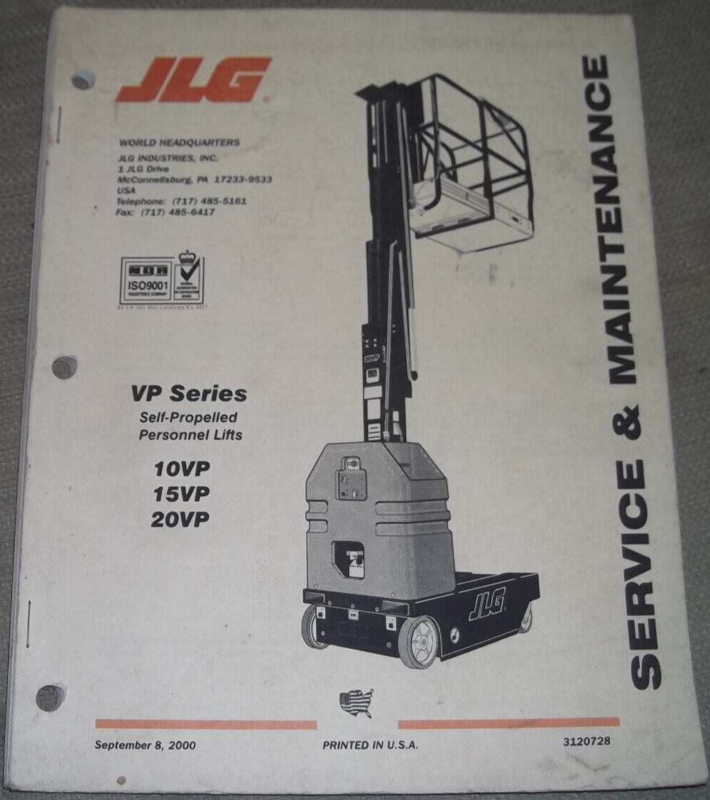 Jlg 20mvl Manual