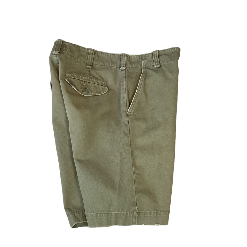 Sideout Mens Shorts Sz 32 Khaki Green 100% Cotton Mid-rise 274C | eBay