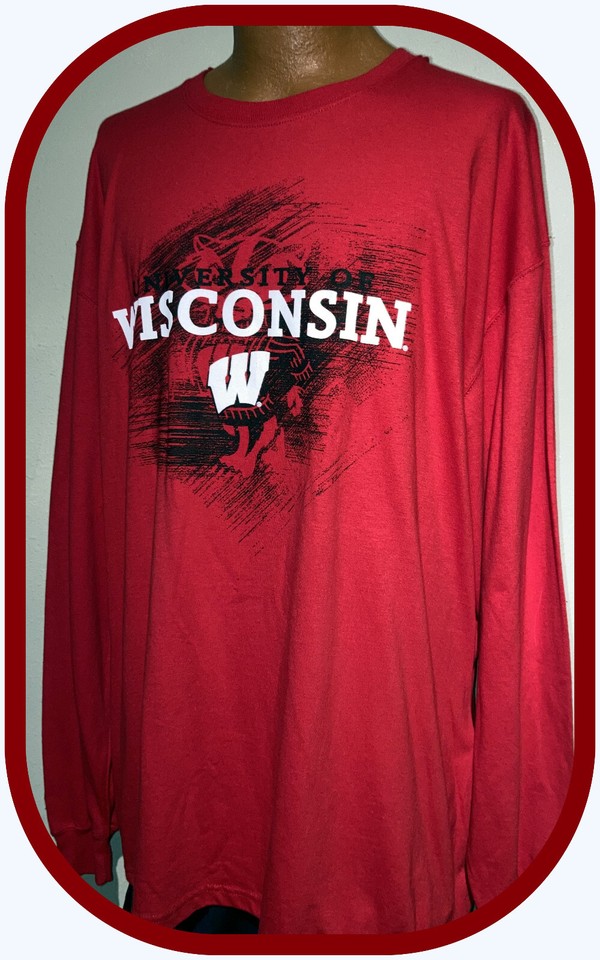 UNIVERSITY OF WISCONSIN JANSPORT LONG SLEEVE PULLOVER TSHIRT ADULT ...