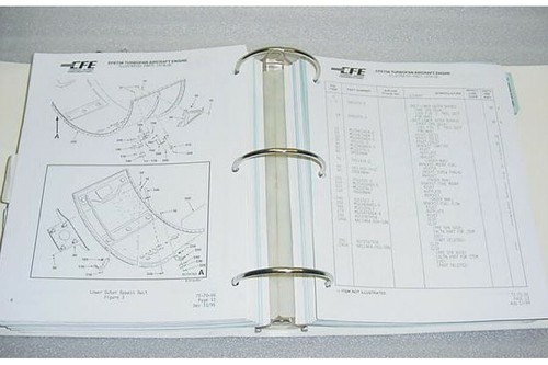 CFE738-1-1B Turbofan Engine Illustrated Parts Catalog | eBay