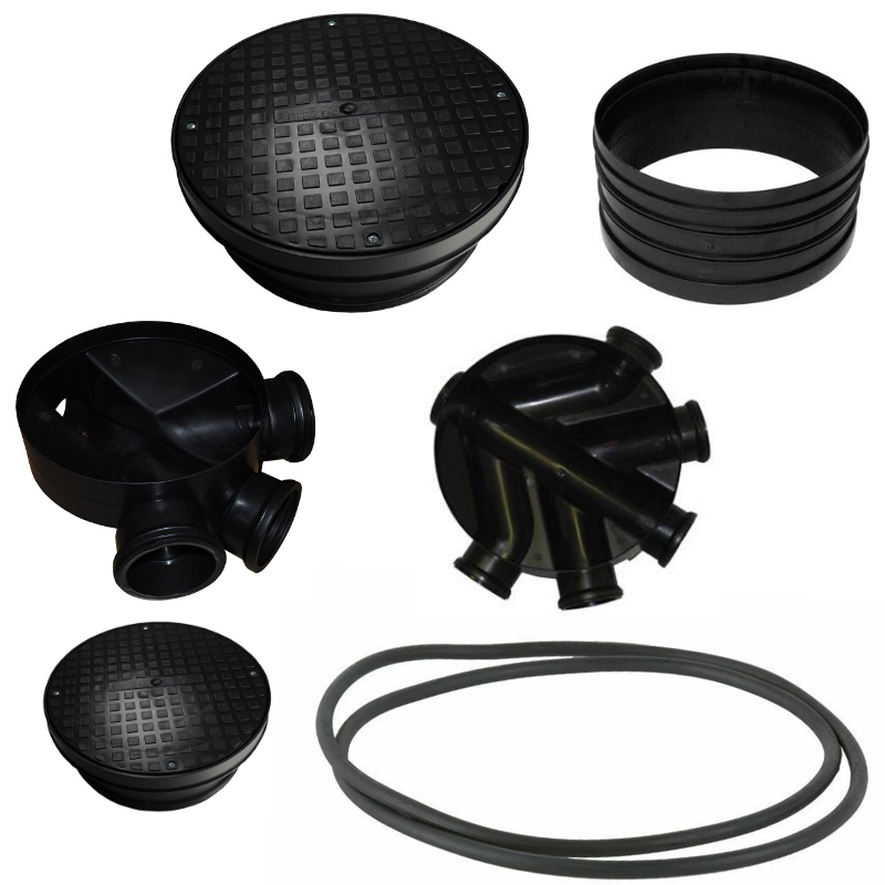 UPVC Underground Drainage Manhole Inspection Chamber Base Ring ETC | eBay