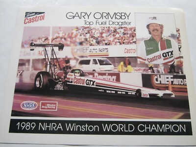 NHRA Original 89 World Champion Gary Ormsby CASTROL T/F Dragster ...