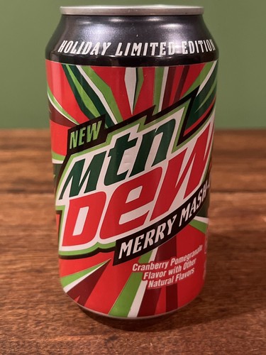 MTN DEW MERRY MASH UP ONE FULL Unopened 12oz Can Limited Ed. Mountain ...