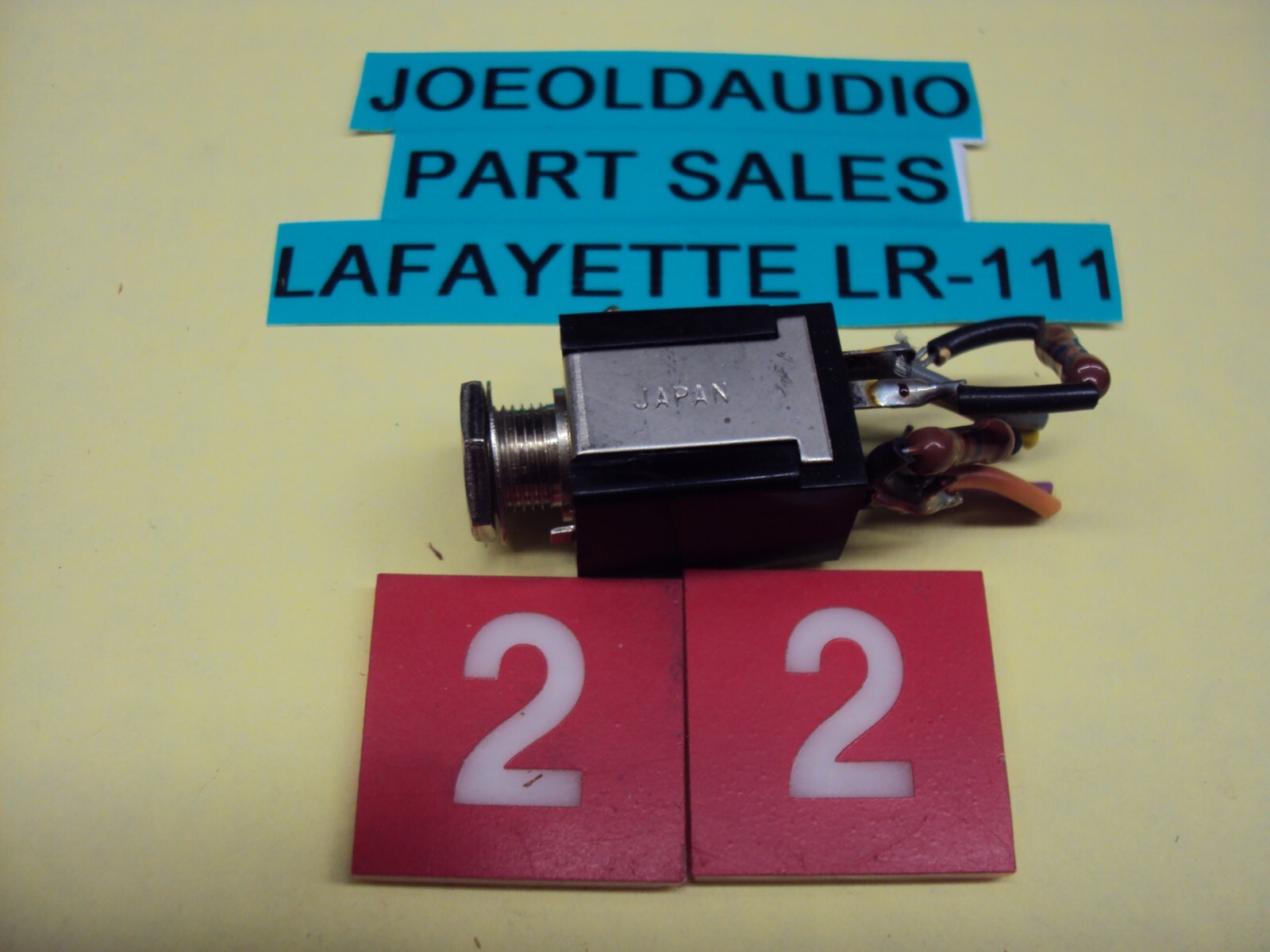 Lafayette LR-111 Receiver Front Headphone Jack & Nut. Parting Out ...