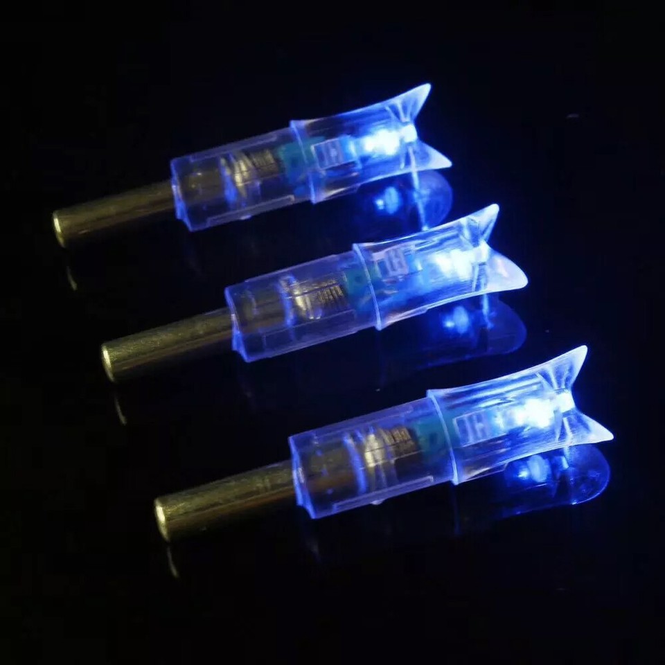 6/12pcs Lighted Nocks for Crossbow Bolts .300''/7.62mm Inside Diameter ...