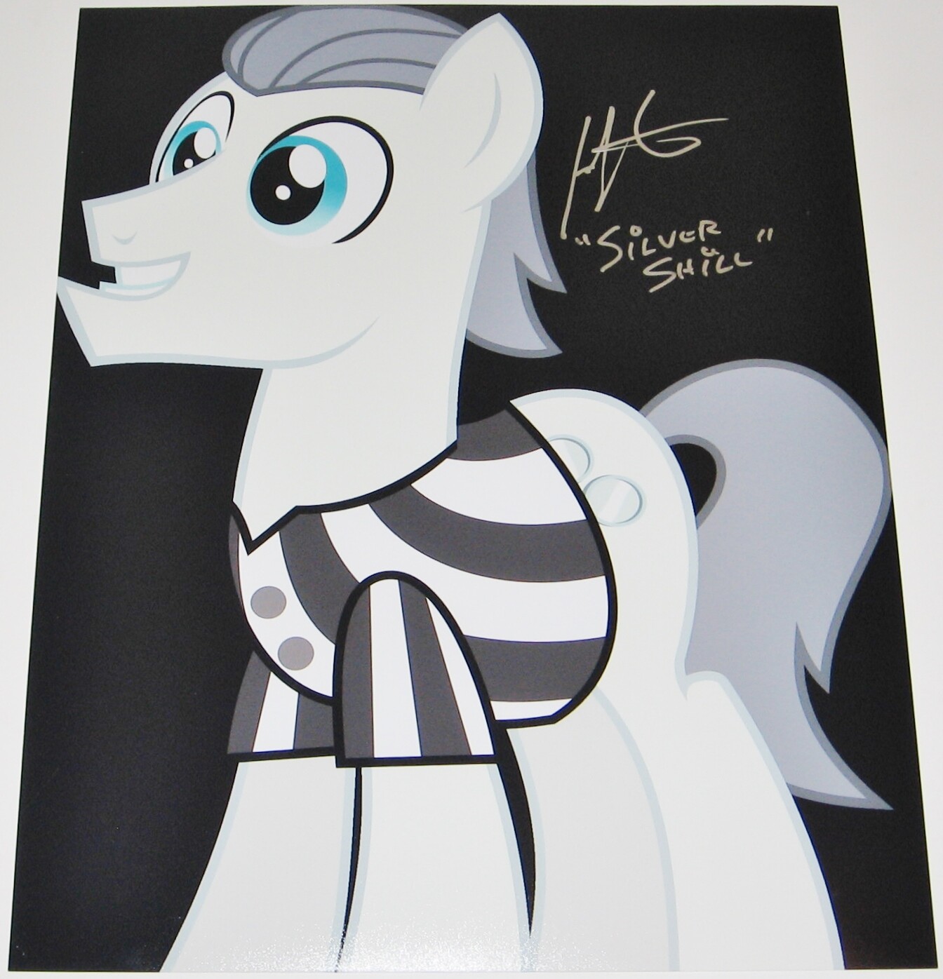 IAN JAMES CORLETT SIGNED SILVER SHILL MY LITTLE PONY 11X14 PHOTOGRAPH W ...