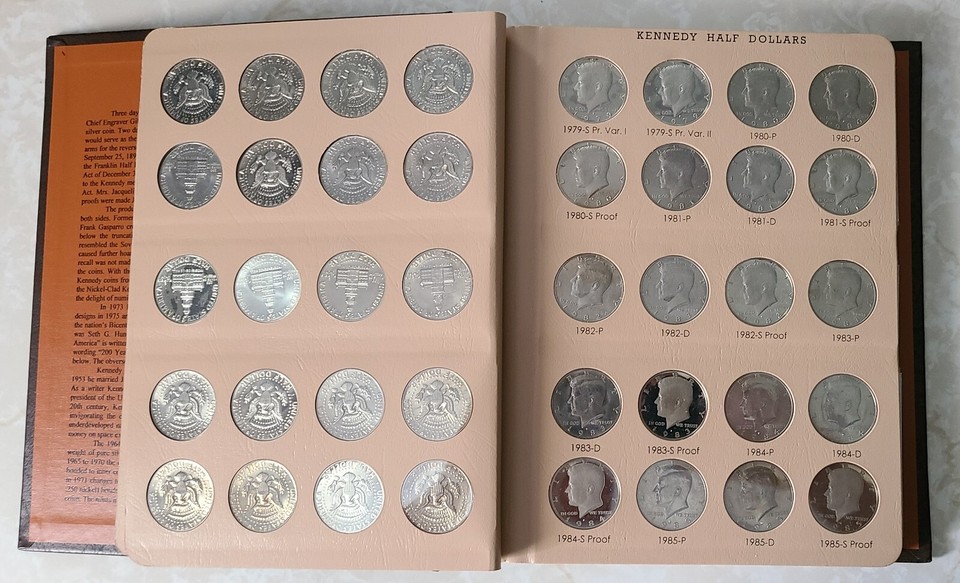 1964-2024 PDSS Kennedy Half Dollar Complete Set 212 Coins (Dansco 816 ...
