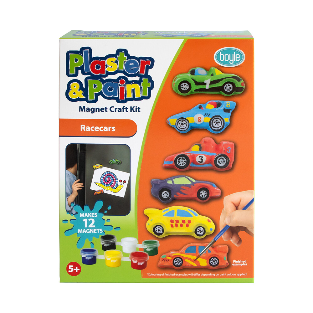 Boyle 20cm Make your own Light Clay Magnets Racing Cars Kids Magnetic ...