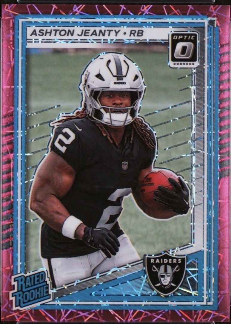 2025 Panini Donruss Optic - Rated Rookie Ashton Jeanty #202 Pink ...