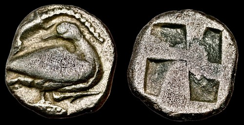 500-450 BC Macedon EION Ancient Greek Silver Diobol Macedonia Coin NGC ...