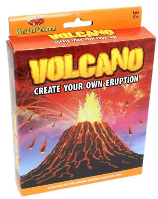 NEW DIY CREATE YOUR OWN VOLCANO ERUPTION KIT FOR KIDS WORLD OF SCIENCE ...