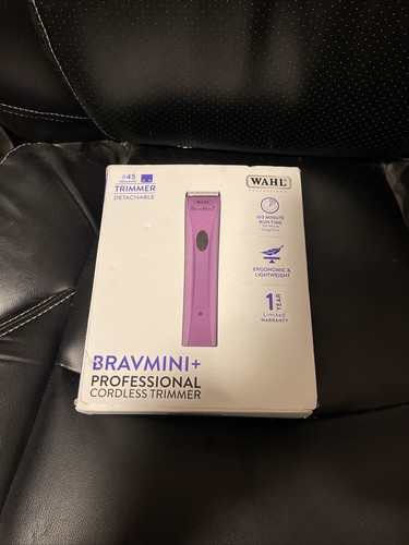 Wahl Bravmini Pet Animal Clipper, Purple, Dog Cat Pet Grooming Open Box ...