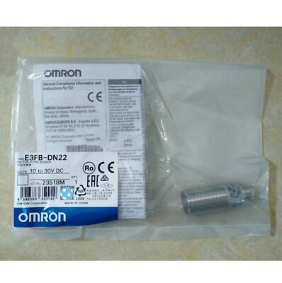 New ONE Omron cylindrical photoelectric sensor E3FB-DN22 | eBay
