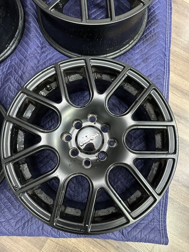 15x6.5 Vision 426H Cross 4x100/4x114.3 38 Matte Black Wheels Rims Set(4 ...