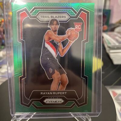 RYAN RUPERT 23-24 PANINI PRIZM GREEN PRIZM RC #140 PORTLAND ...