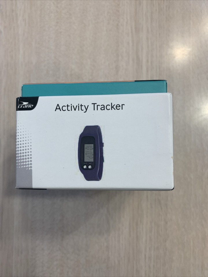 Crane Fitness Activity Tracker BLUE 7 Day Memory Goal Calorie Tracking ...