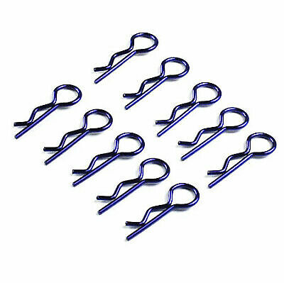 1/10 RC Car Body Clips Blue 10pcs. Bent Angled from Rotor Ron | eBay