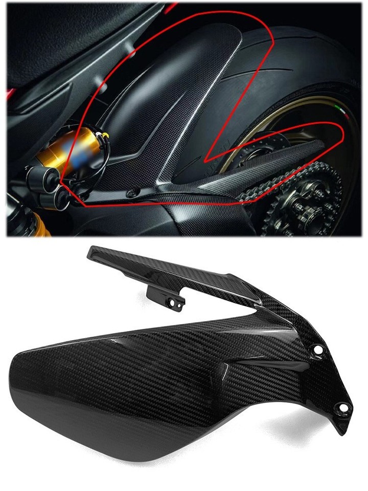 100% Carbon Fiber Rear Fender Guard Fairing For Ducati Panigale V4 V4S ...