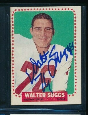 1964 Topps #84 Walter Suggs Houston Oilers Signed Autograph (AH6) SWSW ...