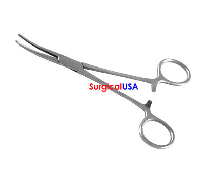 6pcs Crile Rankin Forceps 6.25" Curved Serrated Jaws with Ratchet Lock ...