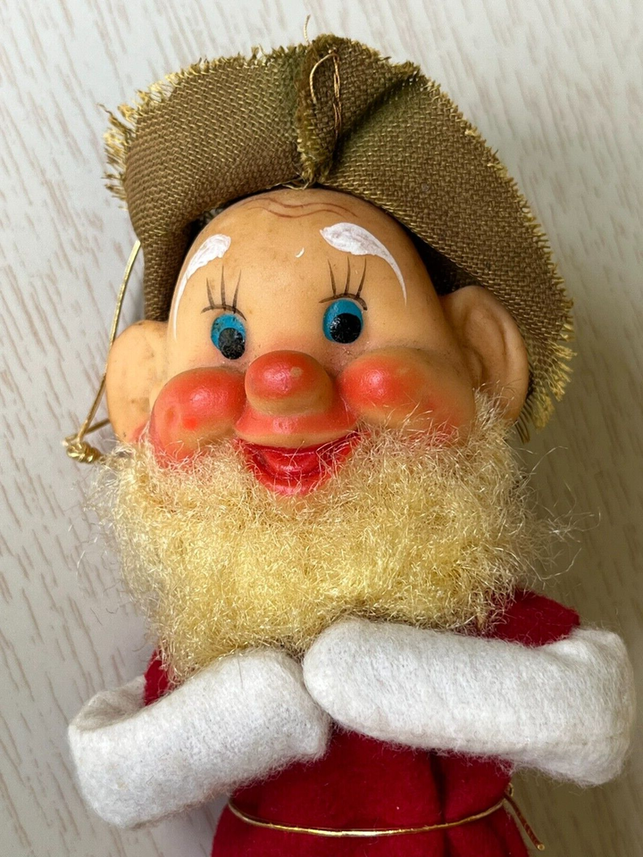 Vintage Christmas Knee Hugger Style Hillbilly Elf, Beard | eBay