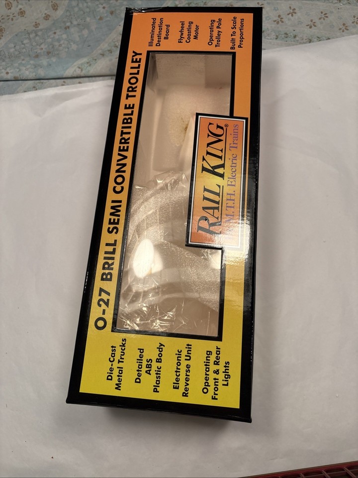 MTH Railking 30-2512-0 Semi Convertible Brill Trolley | eBay