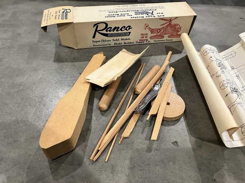 Ranco Model Builders Supply Co Sikorsky AAF R4 Helicopter Model ...